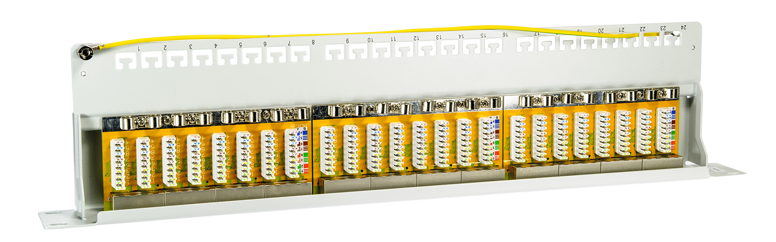 Patch panel Digitus STP cat.5e 24 ports with the cable guide