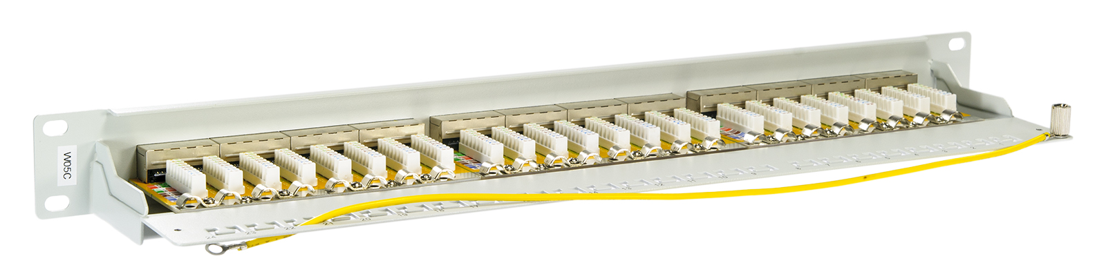 Patch panel Digitus STP cat.5e 24 ports with the cable guide