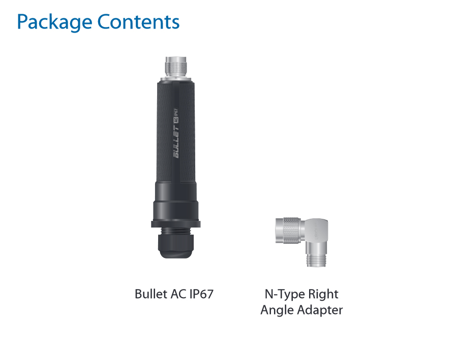 Ubiquiti BulletAC-IP67 Dual-Band airMAX ac Radio with Dedicated Wi-Fi ...