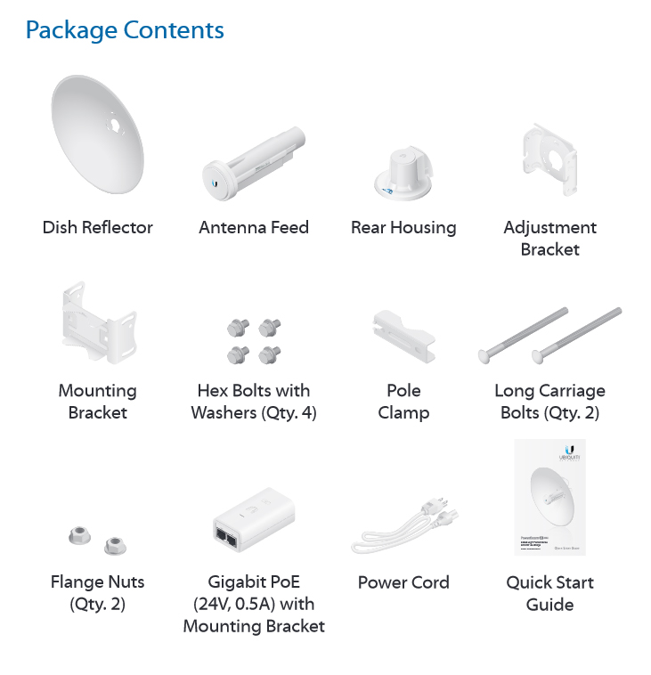 Ubiquiti PBE-5AC-GEN2 PowerBeam 5AC Gen2 5-pack