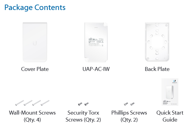 Ubiquiti UAP-AC-IW in-wall access point UniFi AC